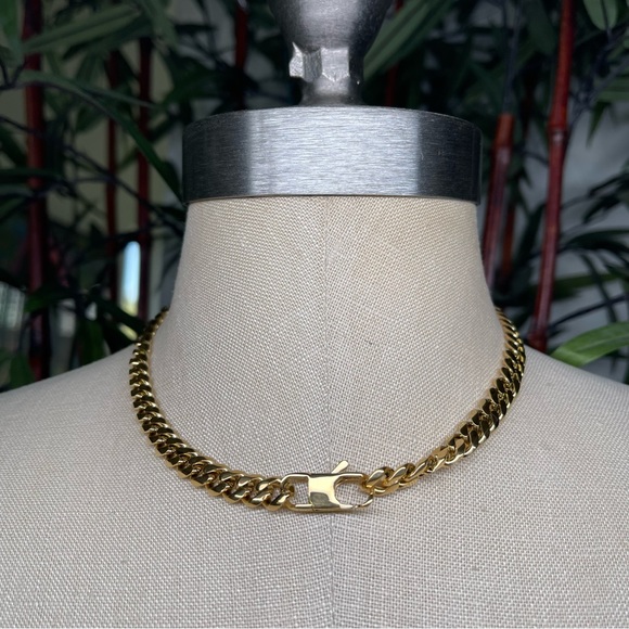 Accessories | Y2k Gold Stainless Steel Chain Necklace 8mm 195in | Poshmark